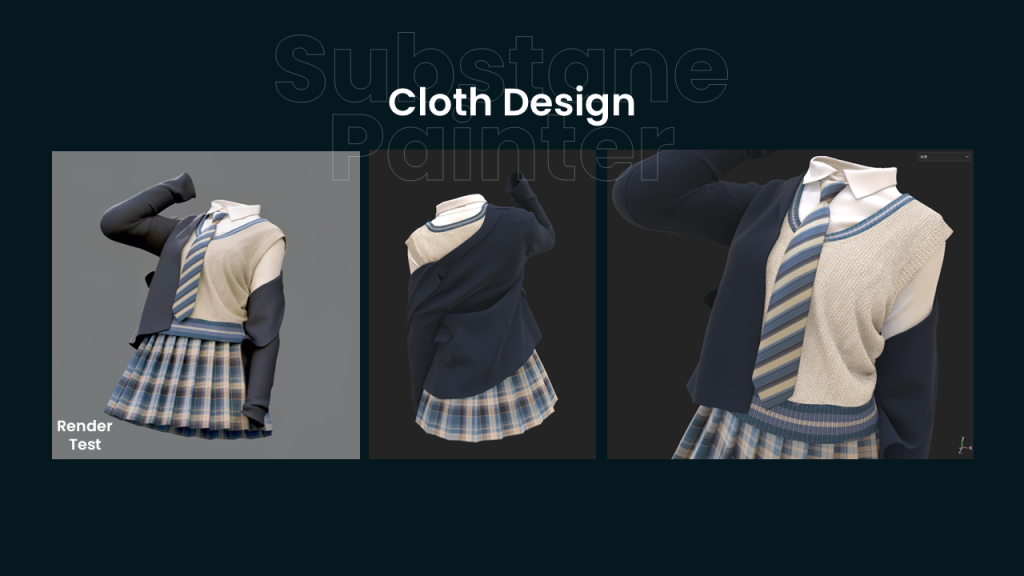 Week05_The Material Of Clothes – SuChenghao-MA 3D Computer Animation